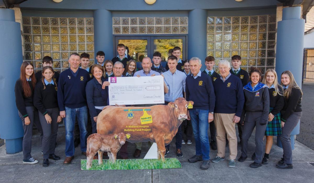Clonaslee College raises over €7,500 for Midlands Hospice - Laois Live