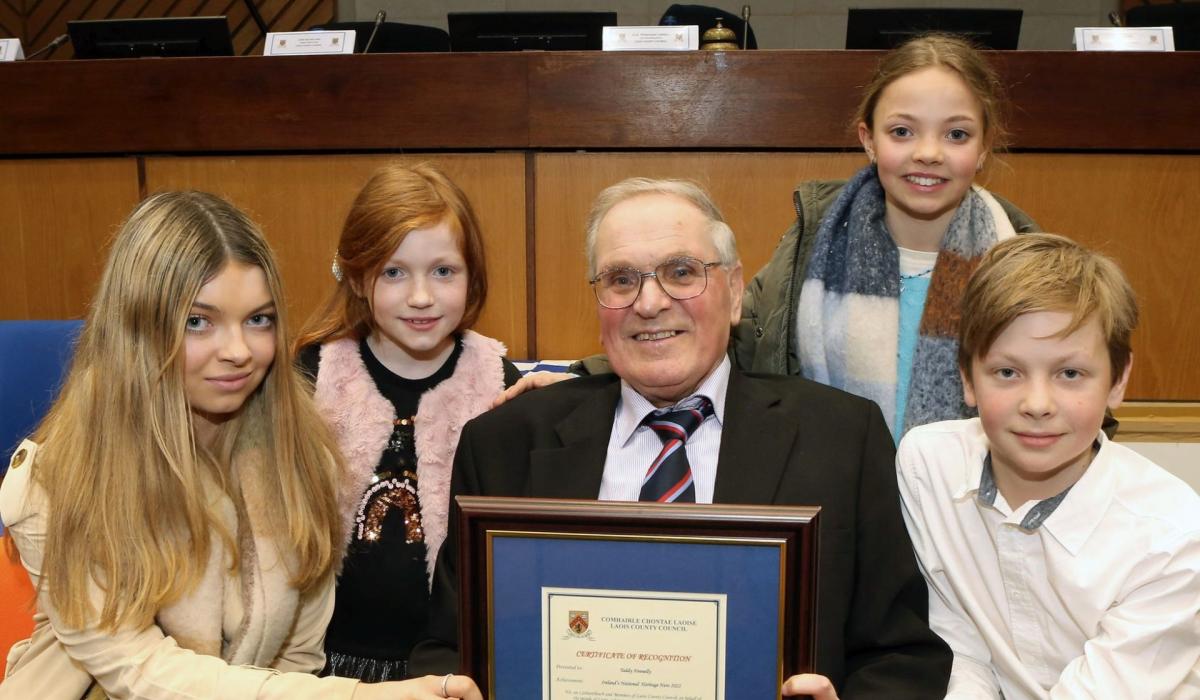 IN PICTURES: Heritage Hero Teddy Fennelly is honoured by Laois County ...