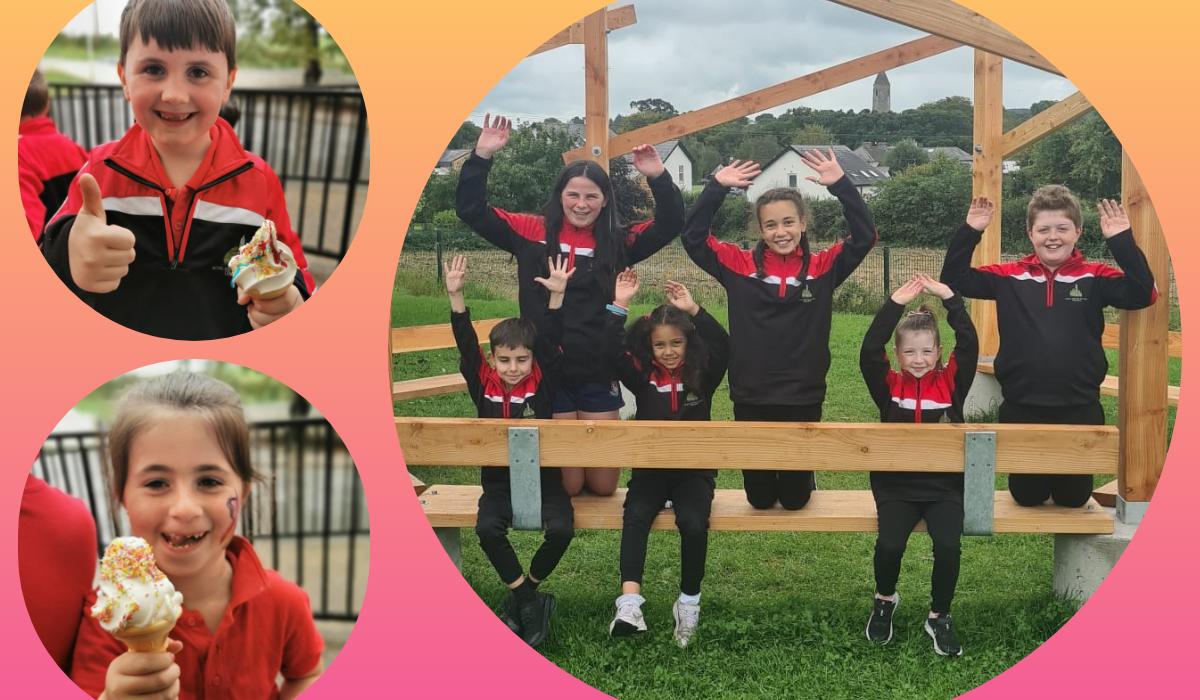 In PICTURES: Laois school celebrates new heart with yummy ice cream ...