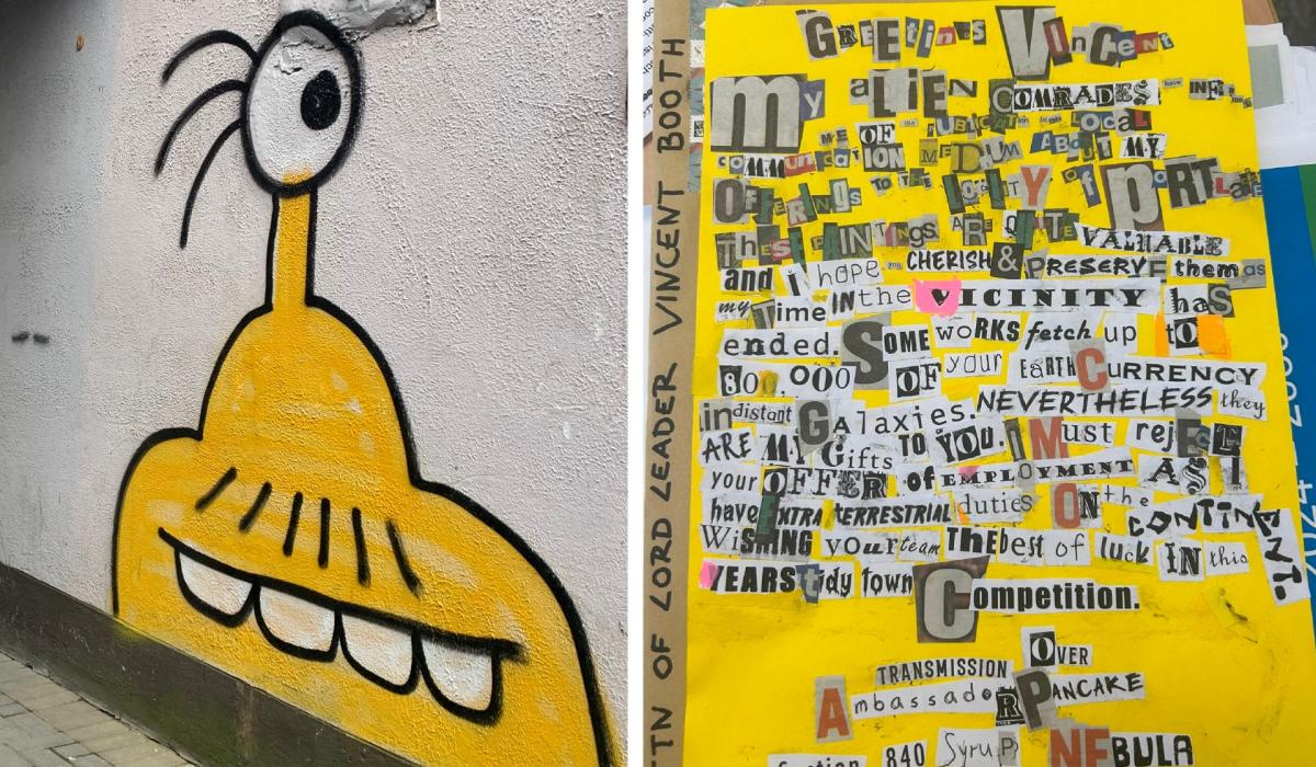 Alien graffiti artist makes contact with Laois with a brilliant letter ...