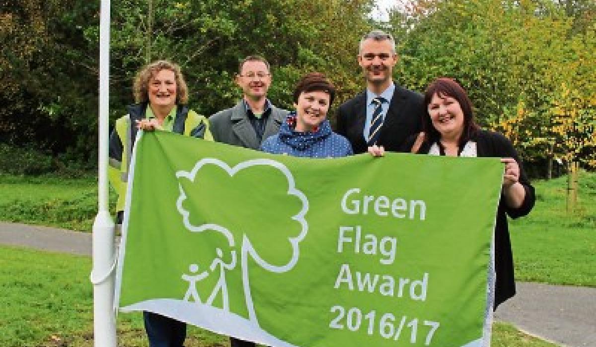 Flying the Flag at Peoples Park in Portlaoise - Laois Live