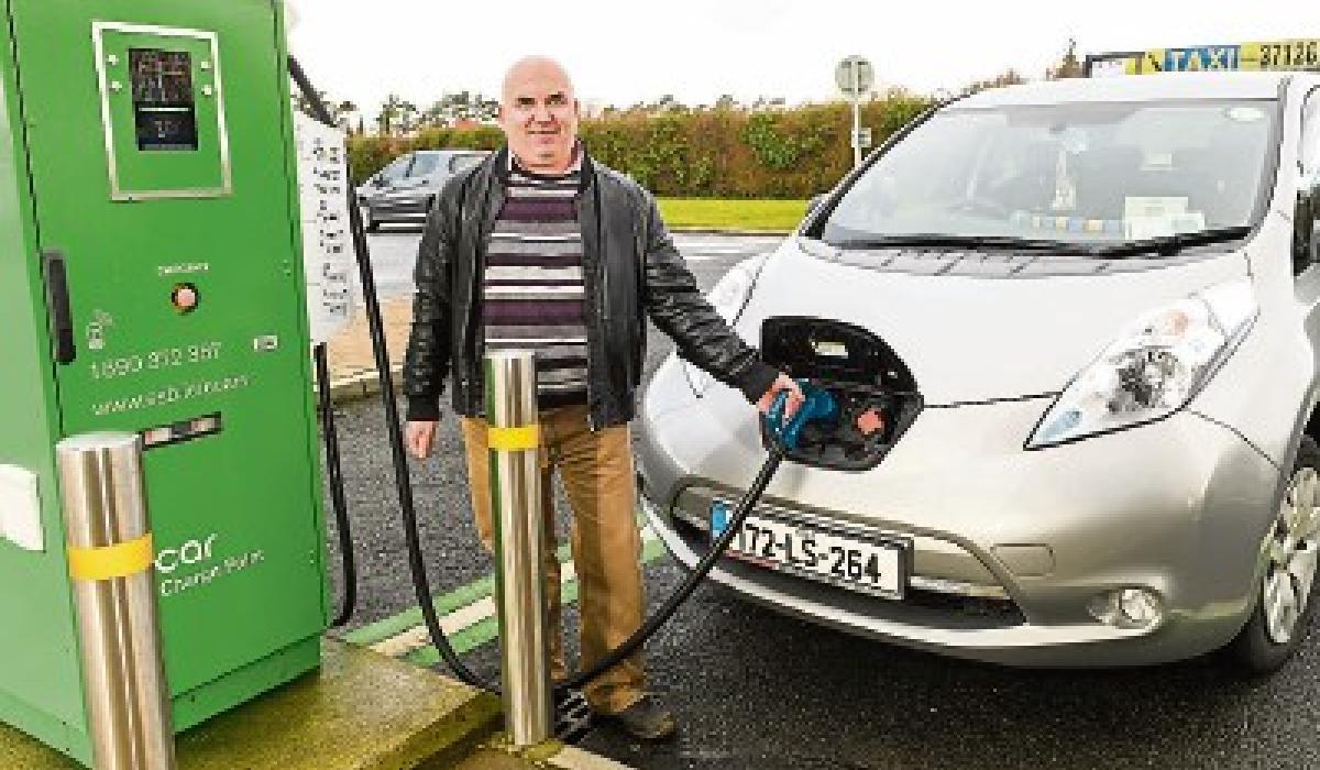 Fintan Gorman's Taxi is a fully electric Nissan Leaf - Laois Live