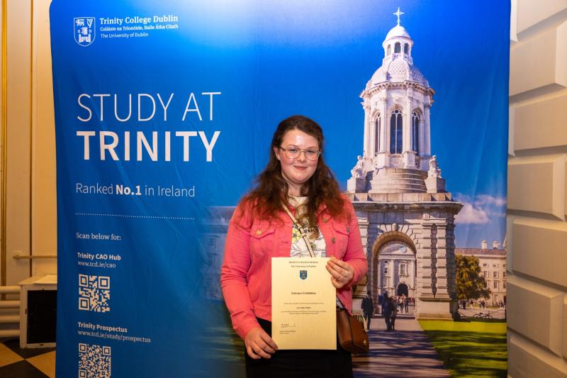 Laois students receive entrance awards from Trinity - Laois Live