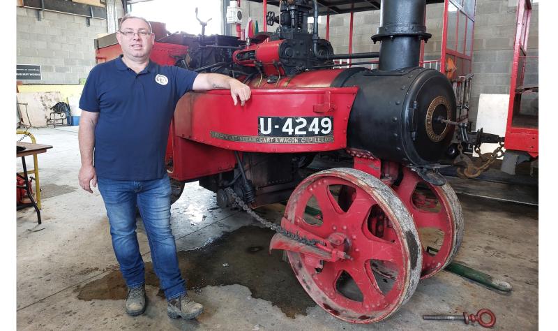 Laois man with unusual hobby of minding a steam engine - Laois Live