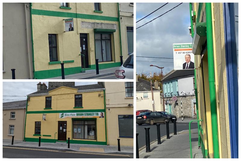 Sinn Féin signs stripped from Brian Stanley's Laois office in ...