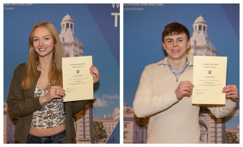 Five Laois students receive entrance awards from Trinity College Dublin - Laois Live