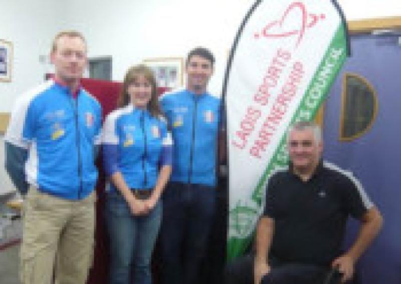 Charity cyclists on their bikes - Laois Live