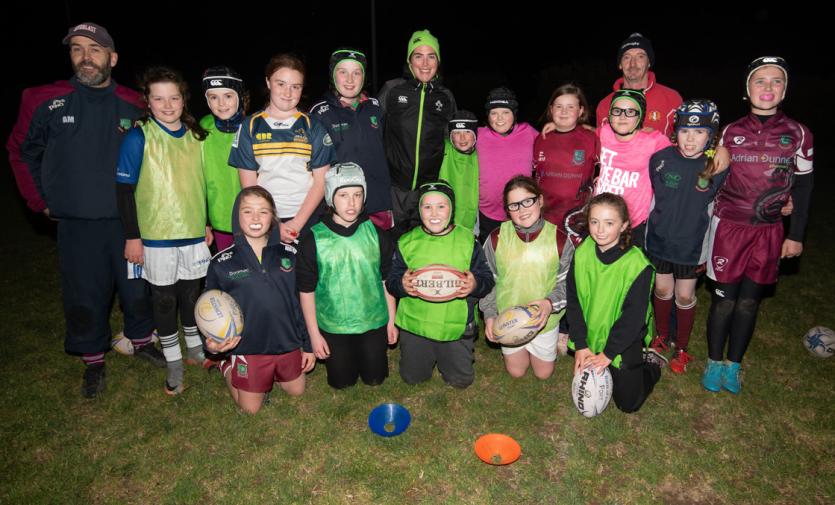 PICTURES - Irish rugby legend Nora Stapleton visits Portarlington RFC ...