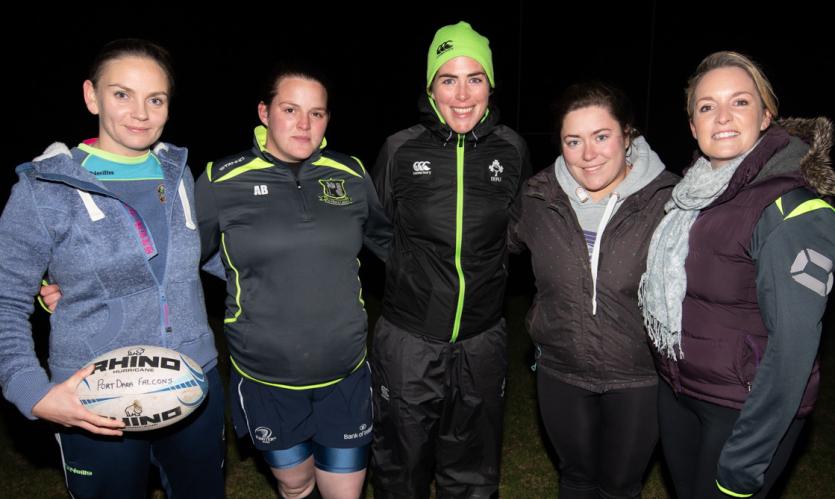 PICTURES - Irish rugby legend Nora Stapleton visits Portarlington RFC ...