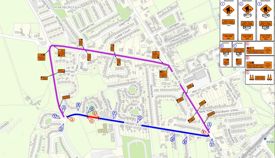 Road closure for the construction of speed ramps at Portlaoise school ...