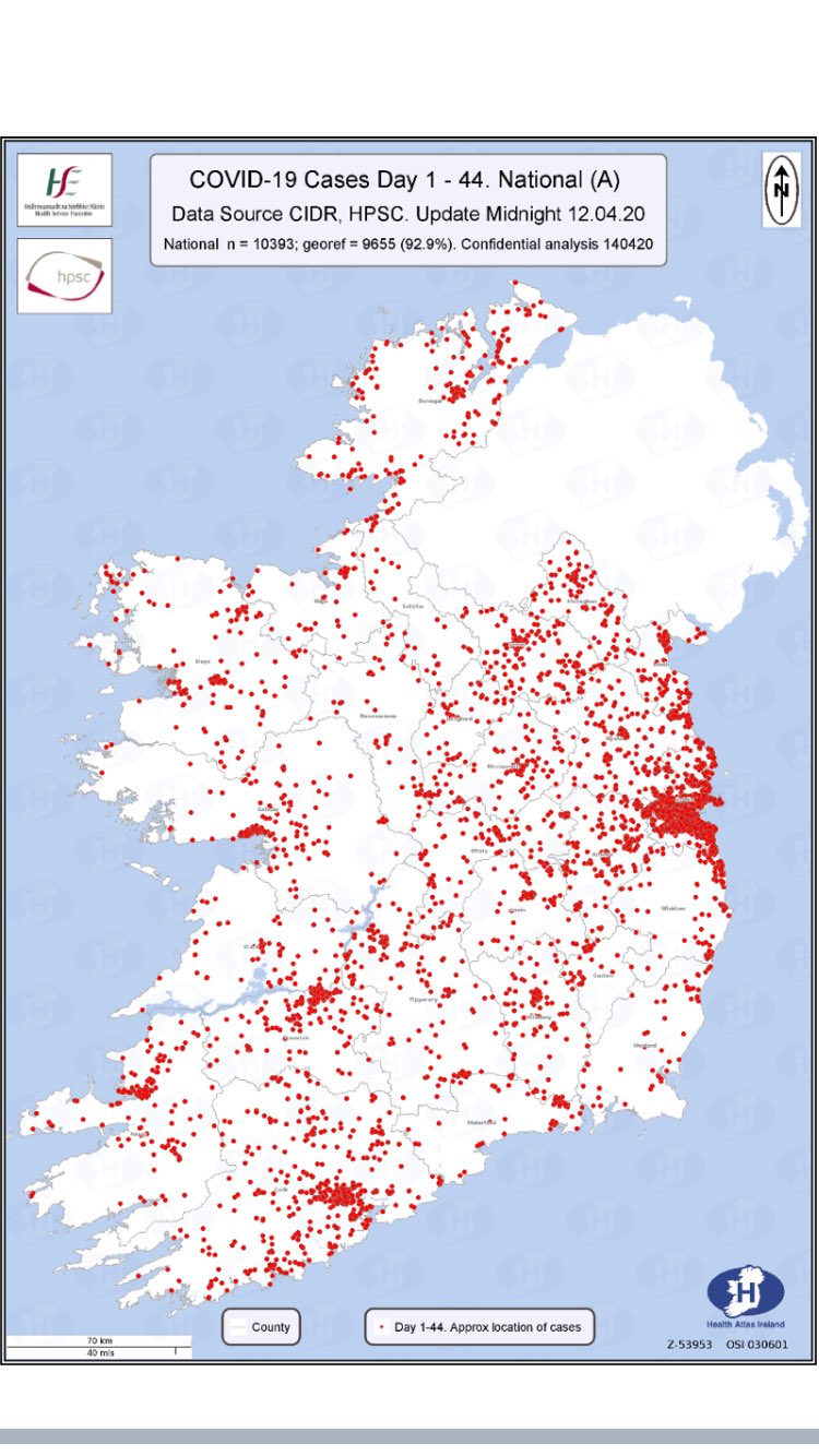 Official map shows that Covid-19 virus has reached into every corner of ...