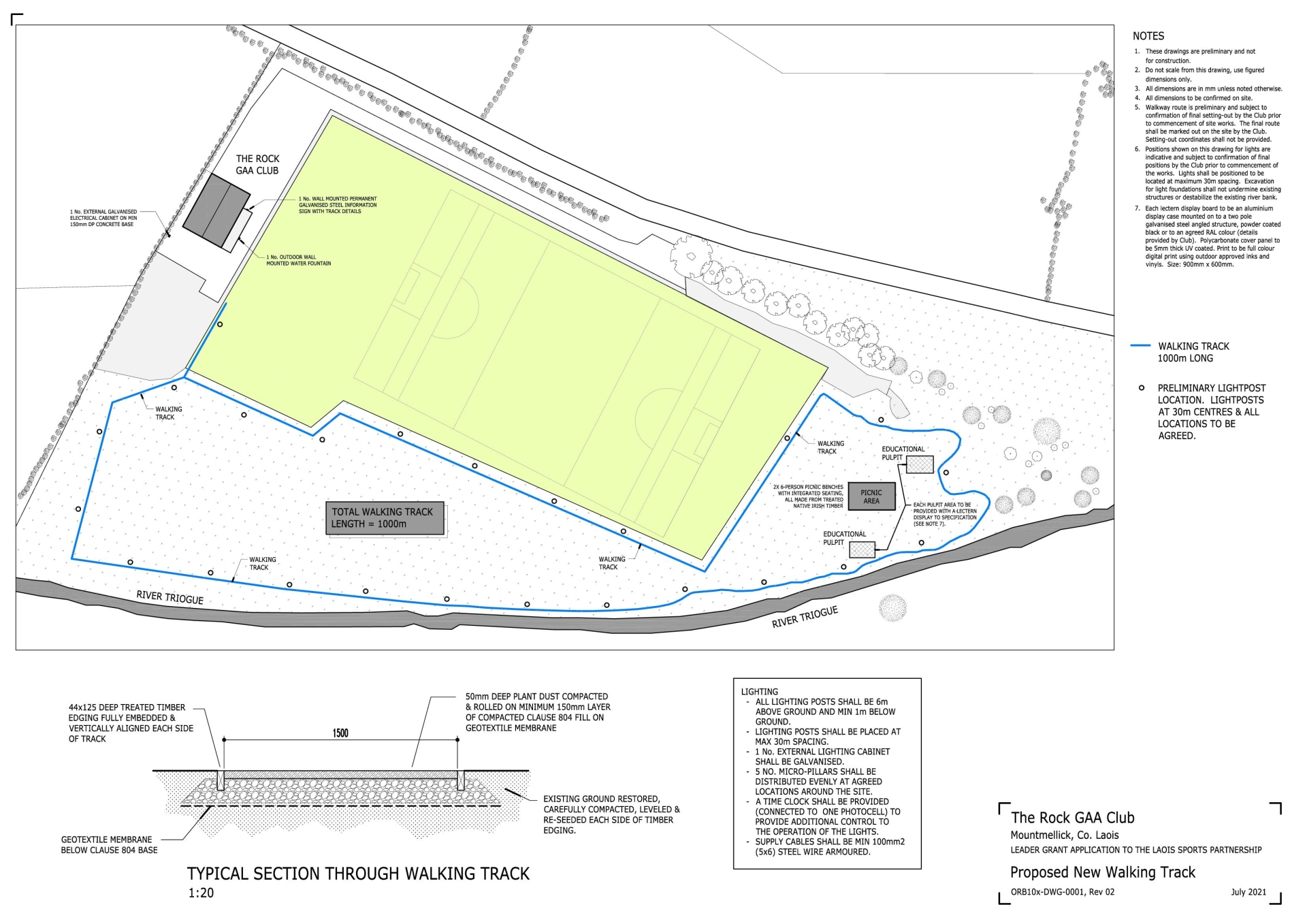 Laois GAA club takes big step toward community walking track - Laois Live