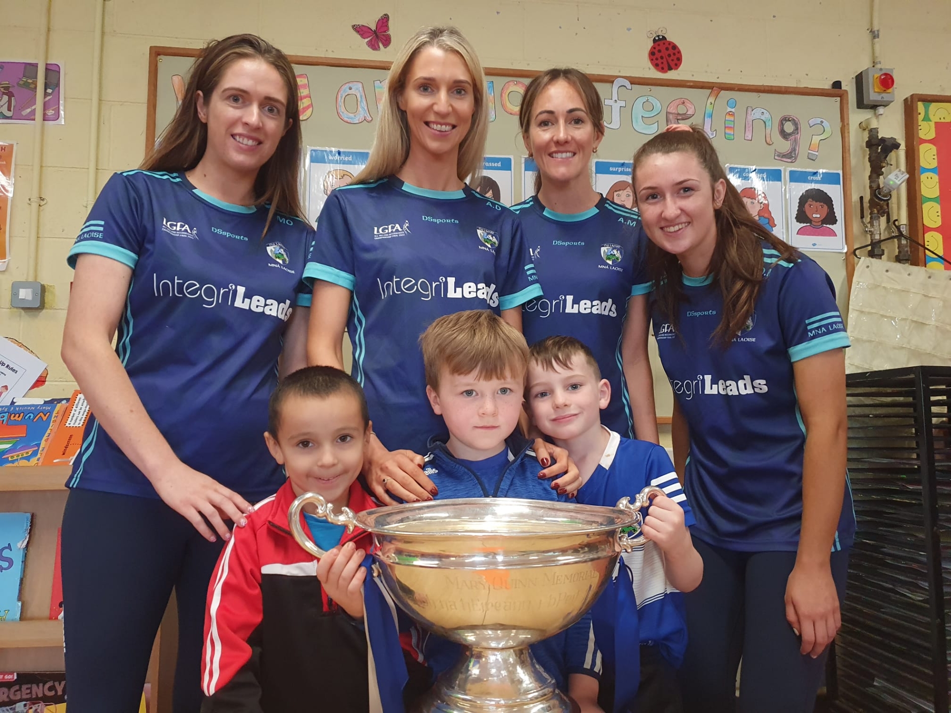 In Pictures: Great excitement at Timahoe N.S as All Ireland winners pay ...