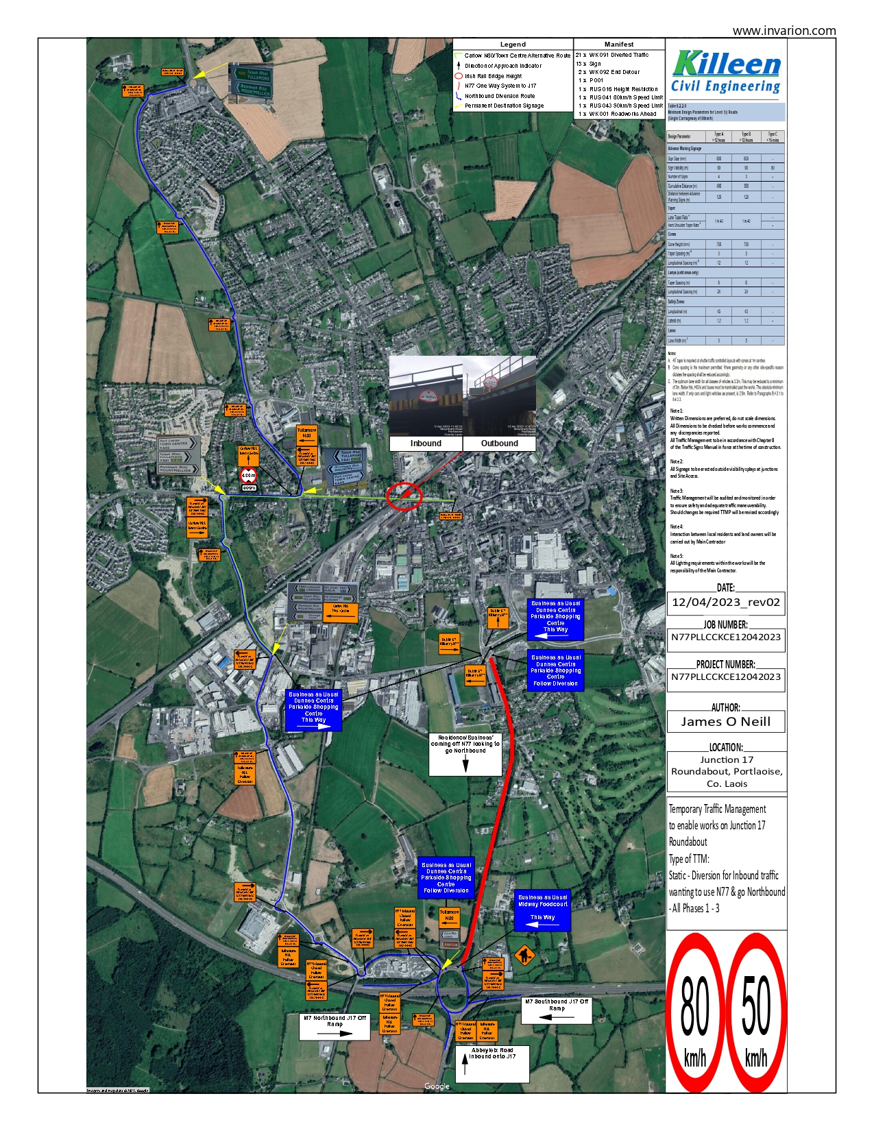 Portlaoise traffic N77 diversions to begin Monday - Laois Live