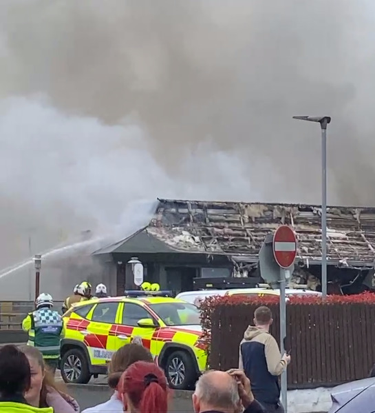 WATCH: McDonalds restaurant on fire in Newbridge - Ireland Live