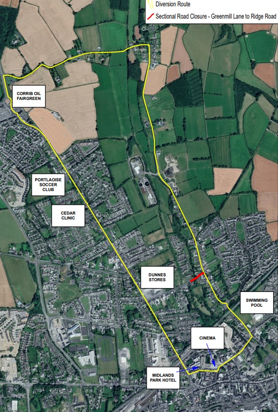 Three week road closure ahead in Portlaoise town - Laois Live