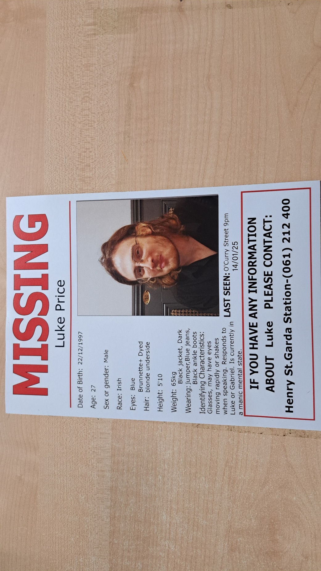 Gardaí search in Limerick for missing Offaly man who lived in Laois - Laois Live